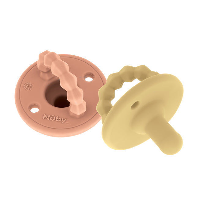 Nuby 4-Pack Silicone Softess Pacifier 0+m – idealbaby