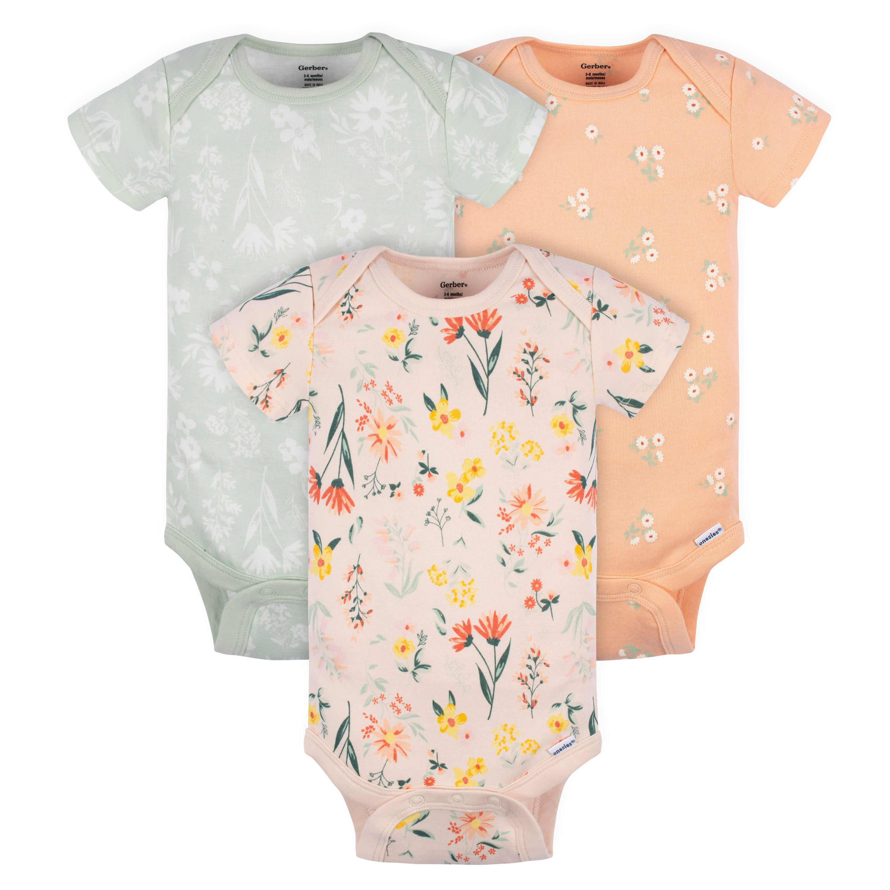 Gerber 3 Pack Onesies-Girl – idealbaby